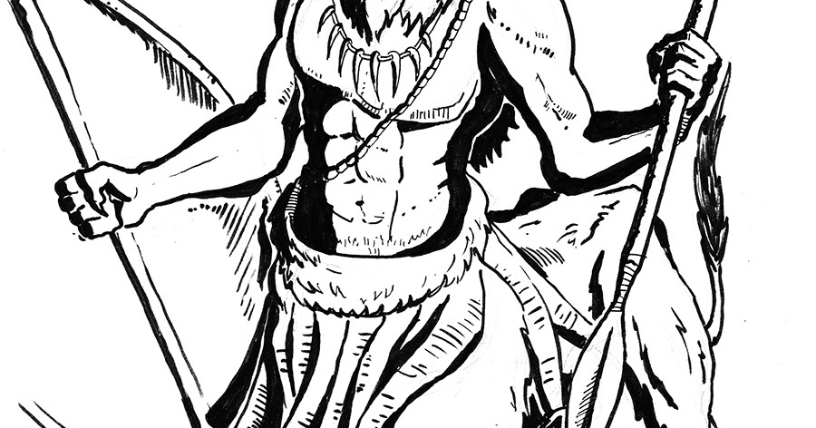 Inktober Monstrosities: W for Wemic