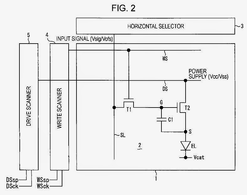 PATENT TECH ANALYSIS (OLED): US 7903057 B2 OLED Vth 보상회로 (2T1C 회로 ...