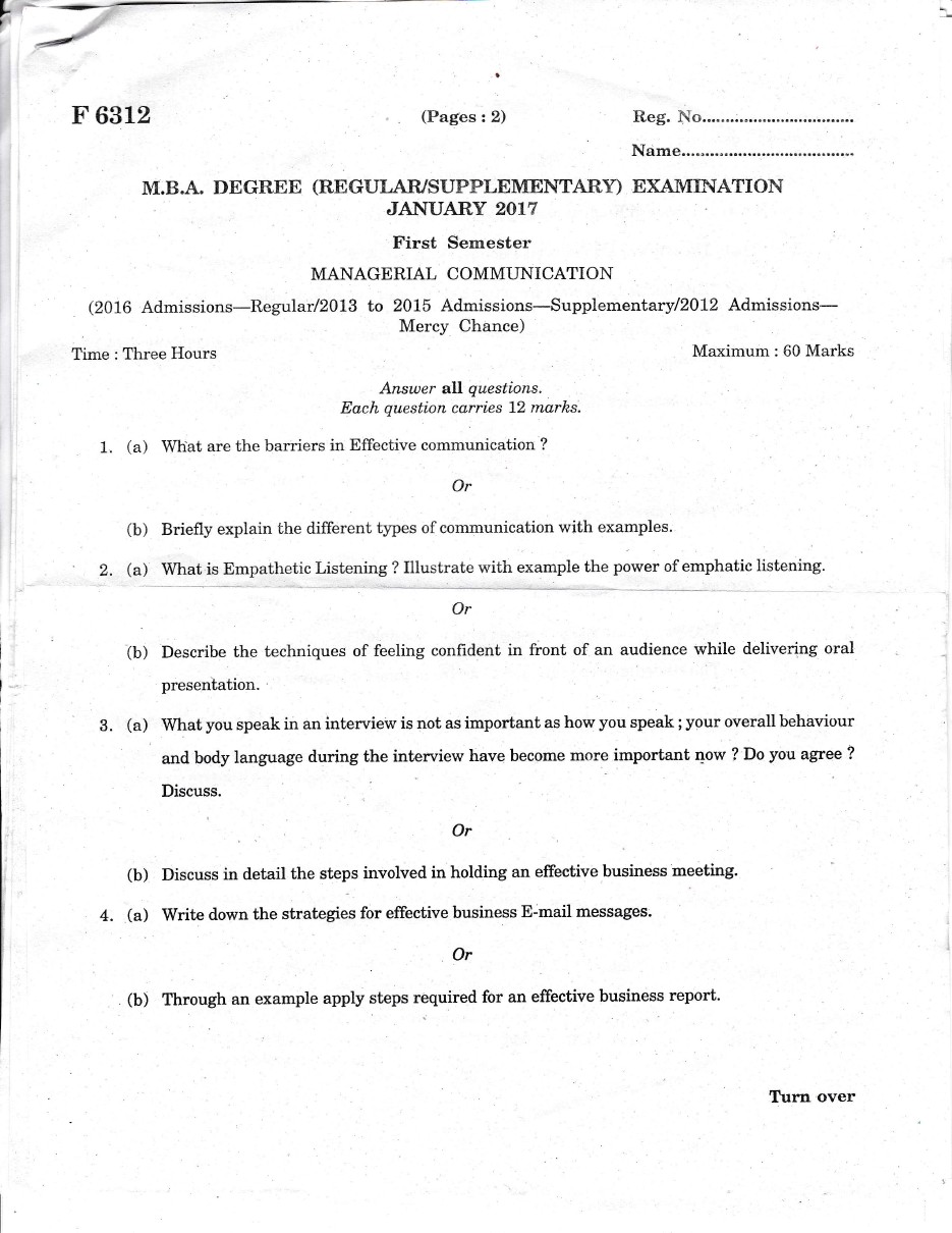 MARIAN LIBRARY: M G UNIVERSITY MBA 1st SEM ( MANAGERIAL COMMUNICATION ...