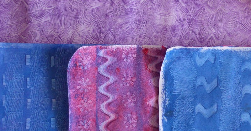 Paper, paint and print: Paste grain papers