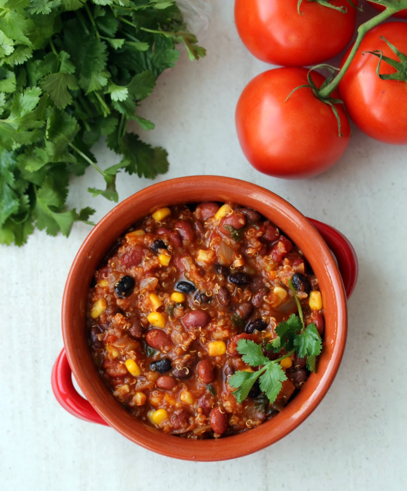 Au gré du marché: Chili végétarien au quinoa