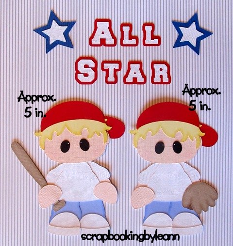 Scrapbookingbyleann Designs: Baseball Paper Piecings Sets