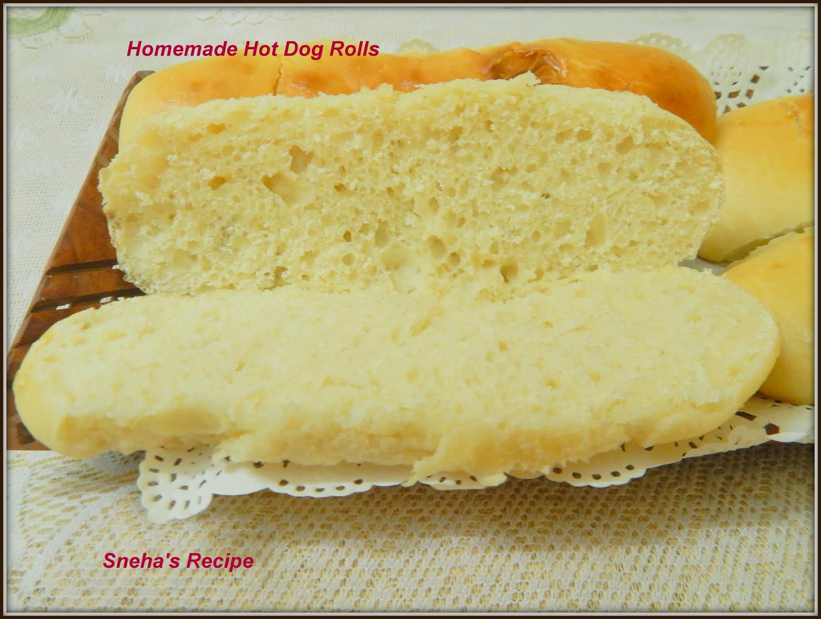 Homemade Hot Dog Rolls#Bread Bakers - Sneha's Recipe