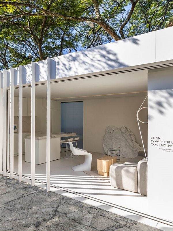 Shipping Container Homes & Buildings: White Minimalist Shipping ...