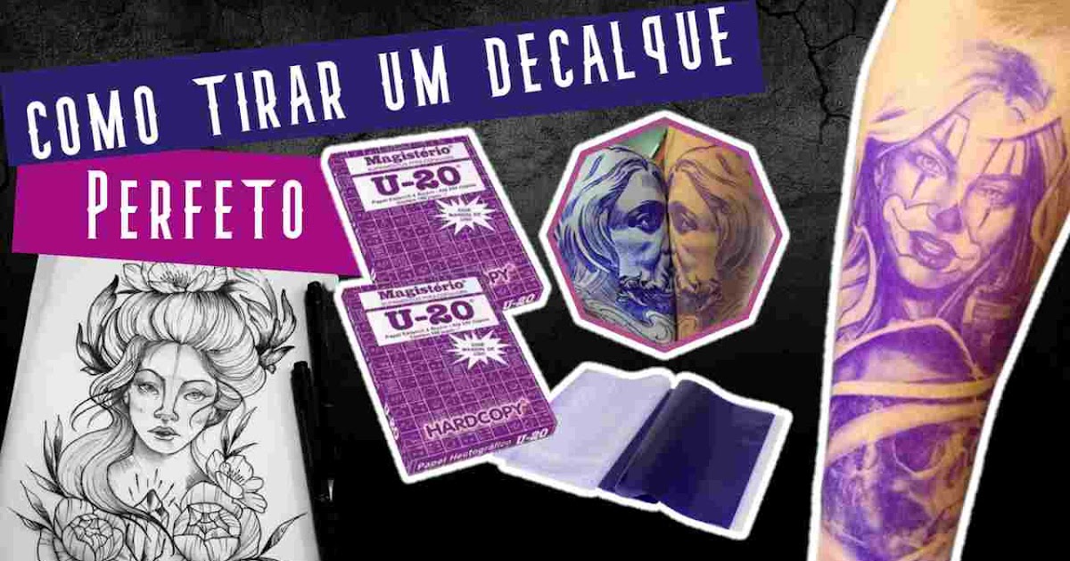 Como tirar um DECALQUE PERFEITO de maneira simples e qual material usar ...