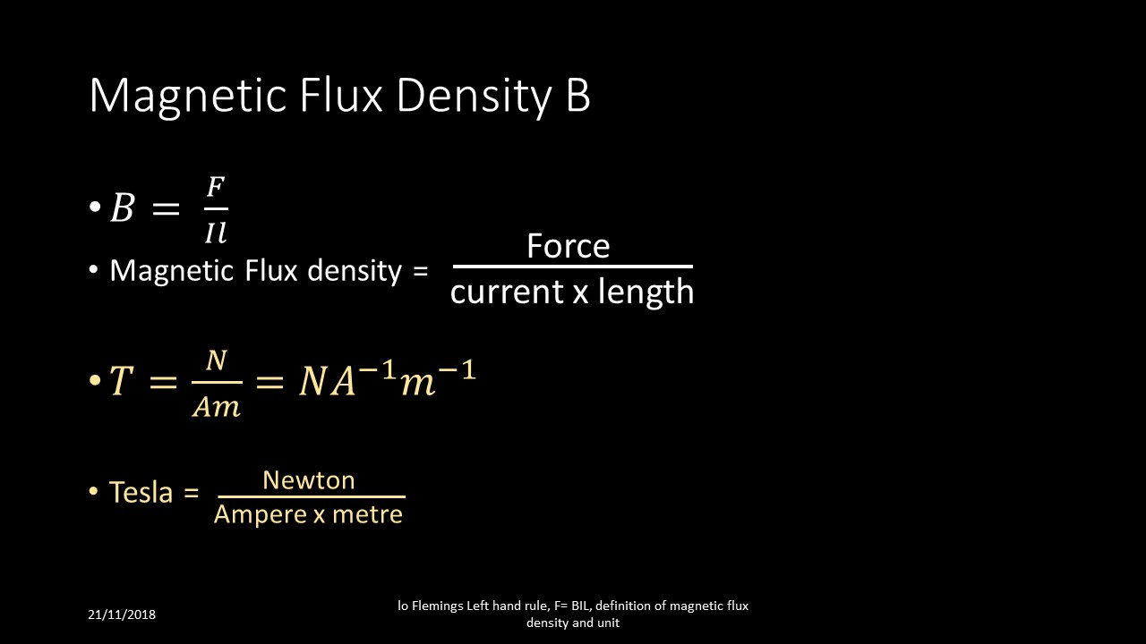 Mr Lloyd's Interactive Board: F=BIL Sin Theta