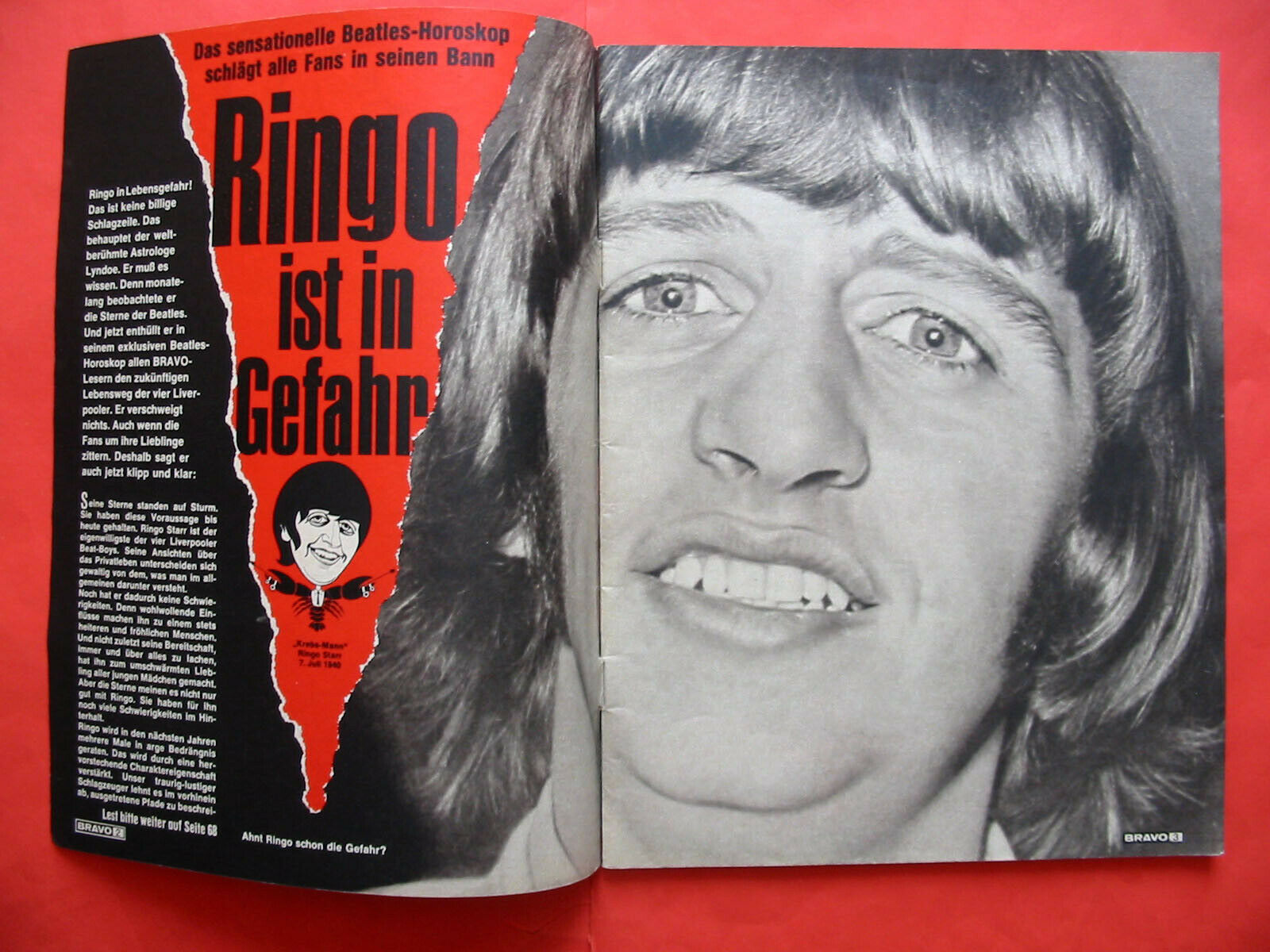 Ringo covers Bravo magazine, May 1965