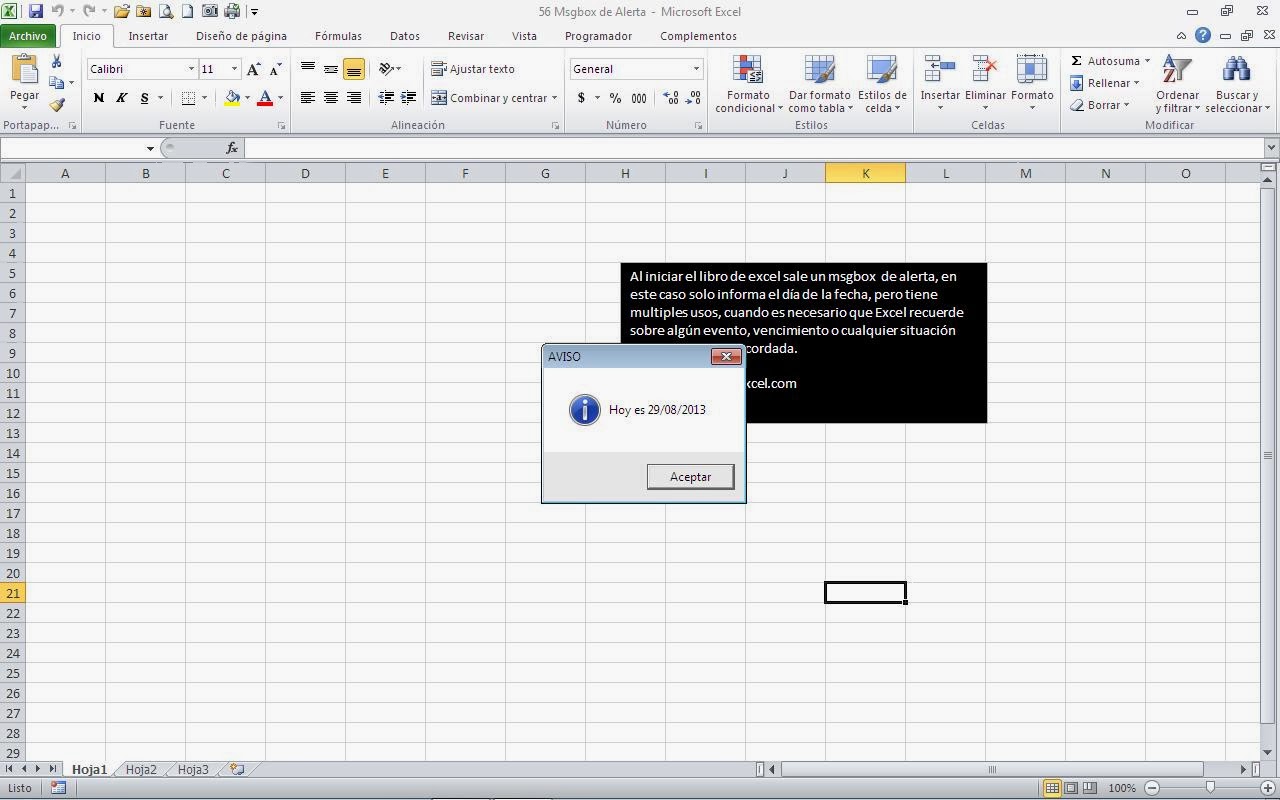 Msgbox De Alerta O Aviso Programar En Vba Macros De Excel