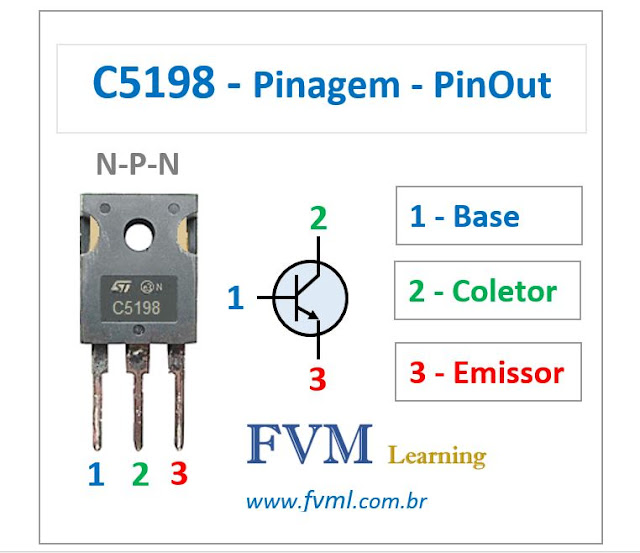 Datasheet - Pinagem - Transistor Bipolar NPN C5198 - Características e ...