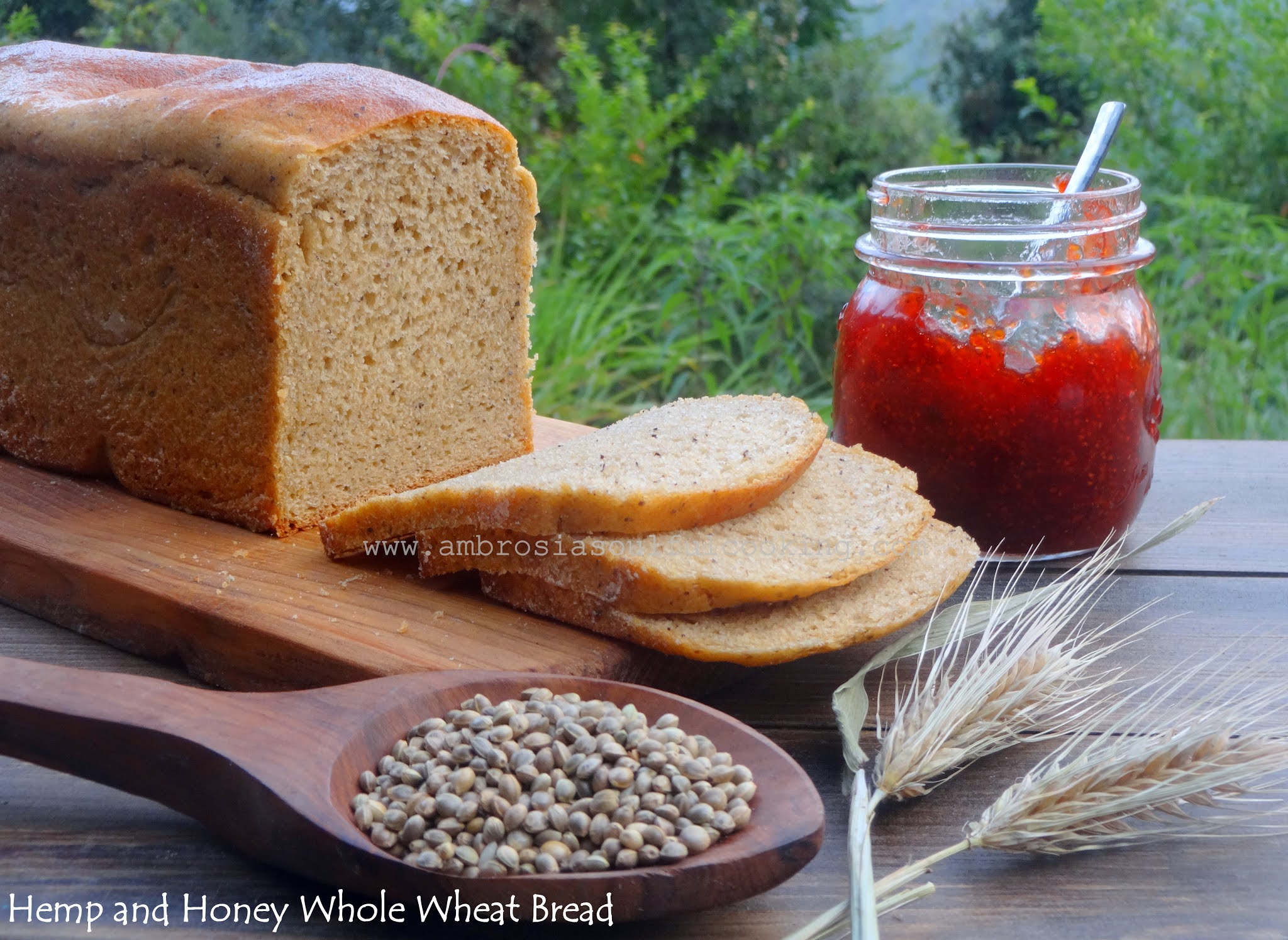 Hemp and Honey Whole Wheat Bread / #BreadBakers | Ambrosia