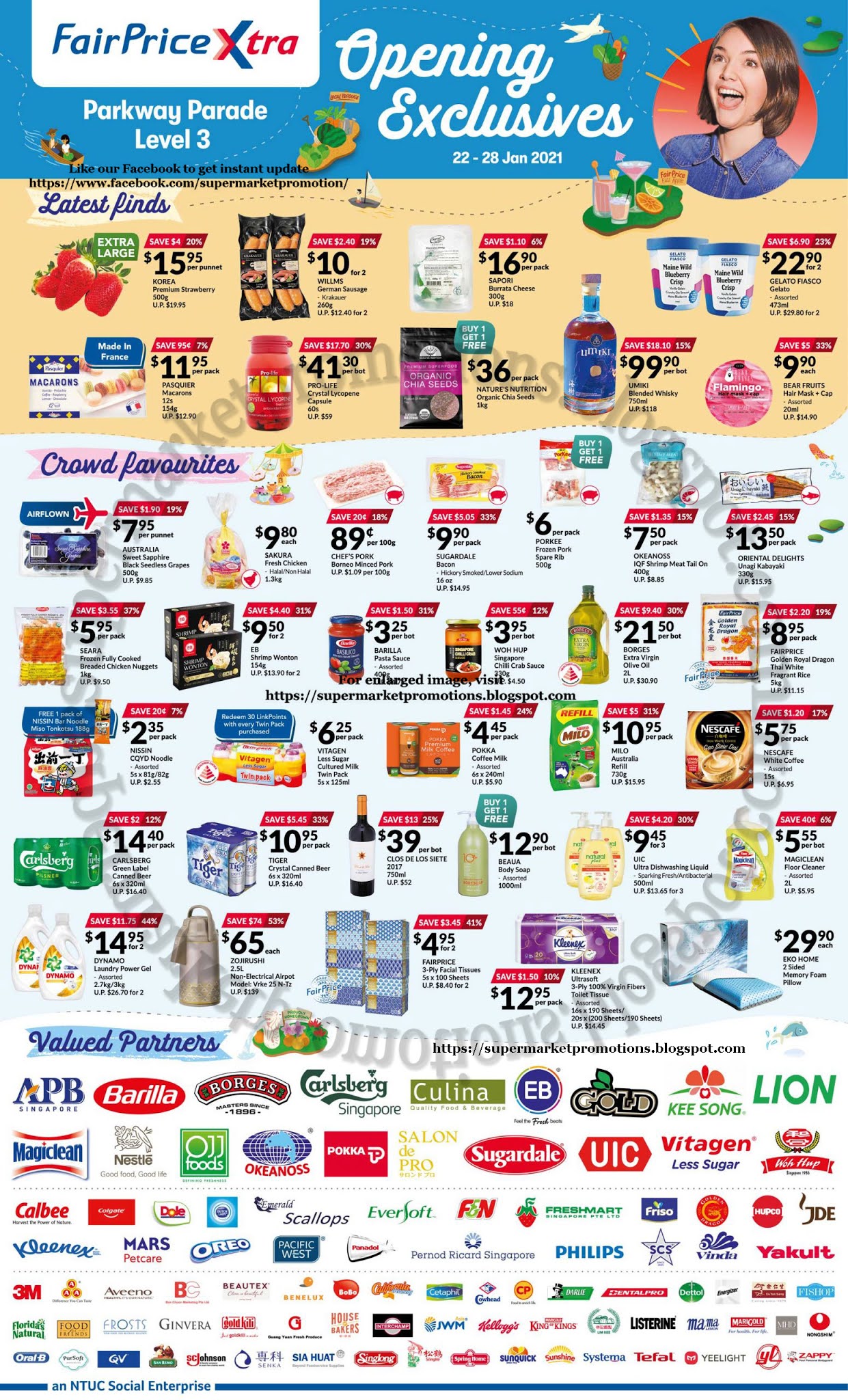 NTUC FairPrice Xtra Parkway Parade Opening Exclusives 22 - 28 January ...