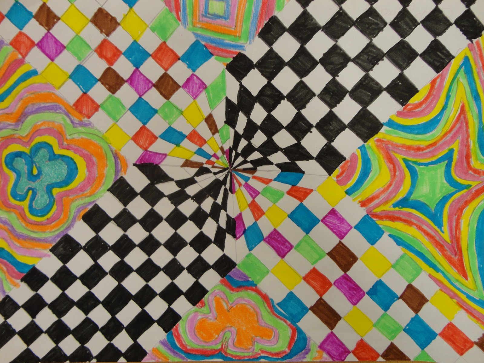 La plástica es fantástica: Más composiciones abstractas de 1º de ESO.