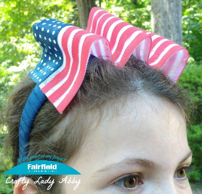HAIR ACCESSORY DIY: Patriotic American Flag Headband