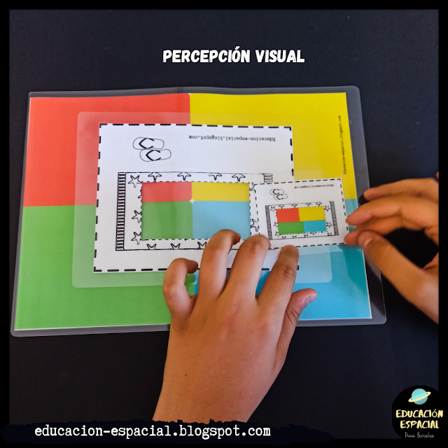 Toalla de colores: Percepción Visual