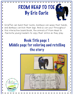 FROM HEAD TO TOE BOOK CRAFT ~ Book Units by Lynn