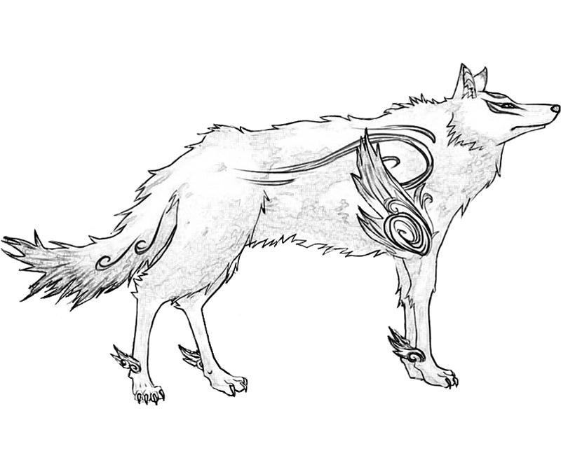 Okami Amaterasu Coloring Pages Coloring Pages