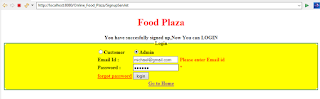Online Food Ordering System Project using JSP and Servlet and MySQL