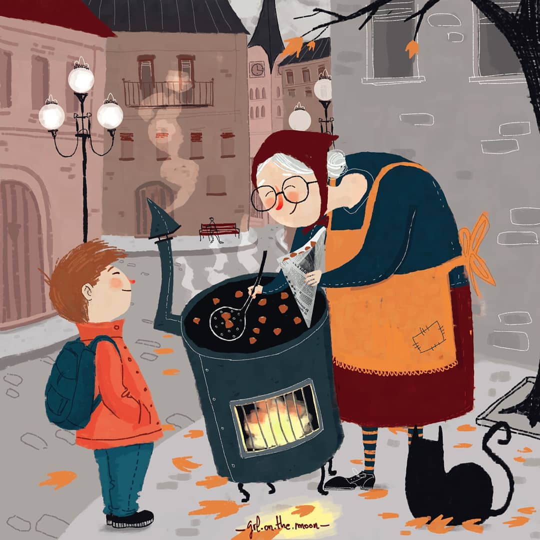 Poesia Infantil i Juvenil: Torna la castanyera, amb versos i castanyes!