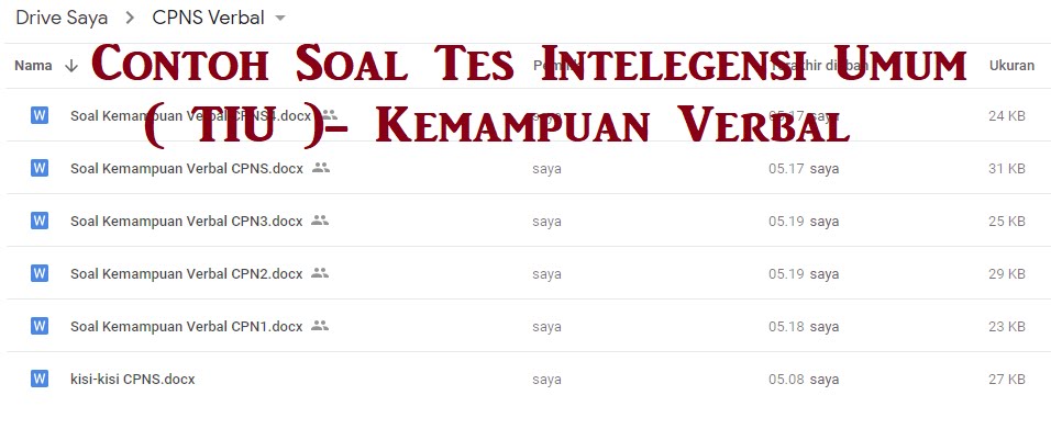11++ Contoh Soal Tiu Kemampuan Verbal Analogi - Contoh Soal Terbaru