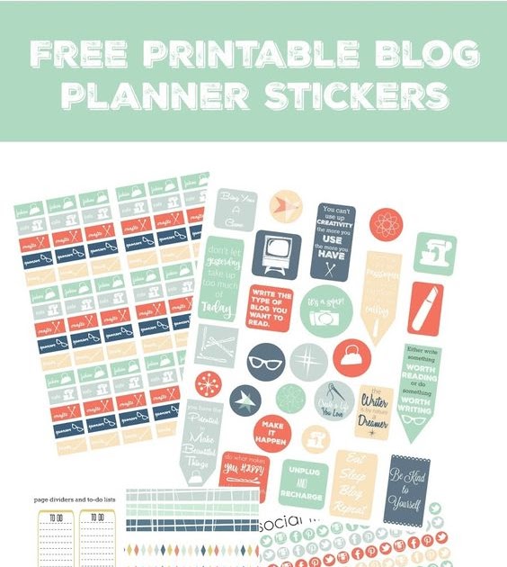 Free Printable Stickers for your Blog Planner / Va-Voom Vintage ...