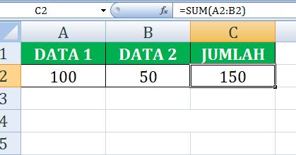 Trik Excel: Menggunakan Rumus Jumlah,Kurang,Kali Dan Bagi di Excel