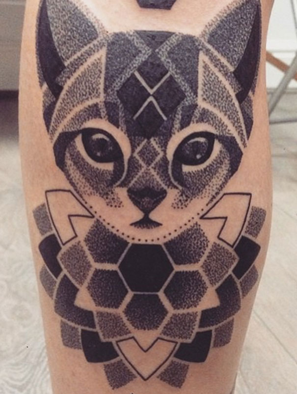30 Tato Keren Gambar Kucing - Tattoo Magz