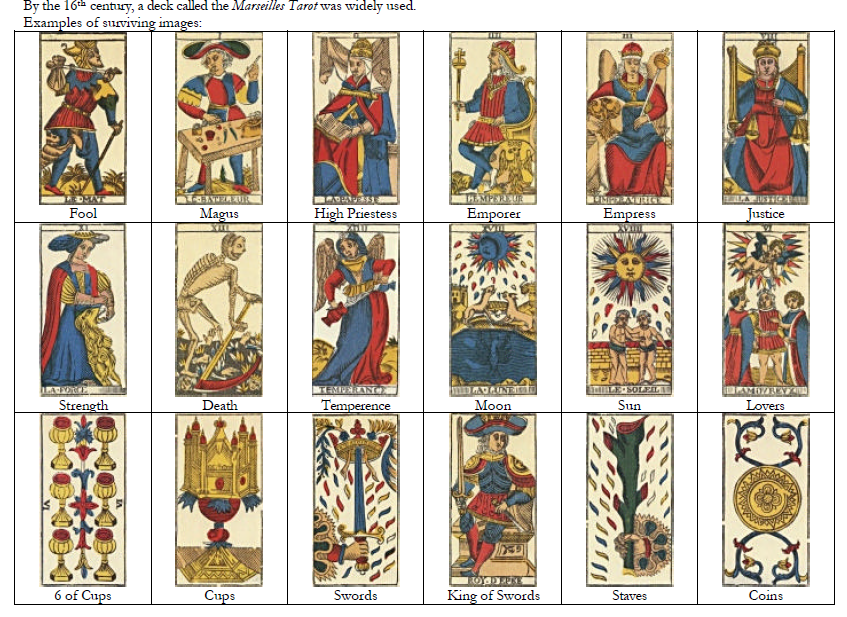 Ordo Vetus Cartis: A TAROT HISTORY TIMELINE