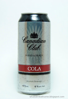 What I Drink At Home: Canadian Club Mixed & Ready Cola Review