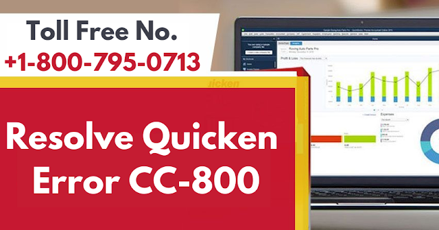 How To Resolve Quicken Error CC-800 with simple steps.