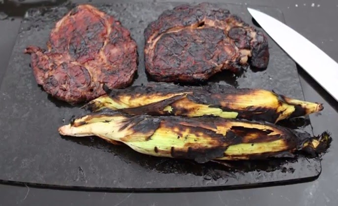 Lemon Harangue Pie: Real men cook their steaks with lava