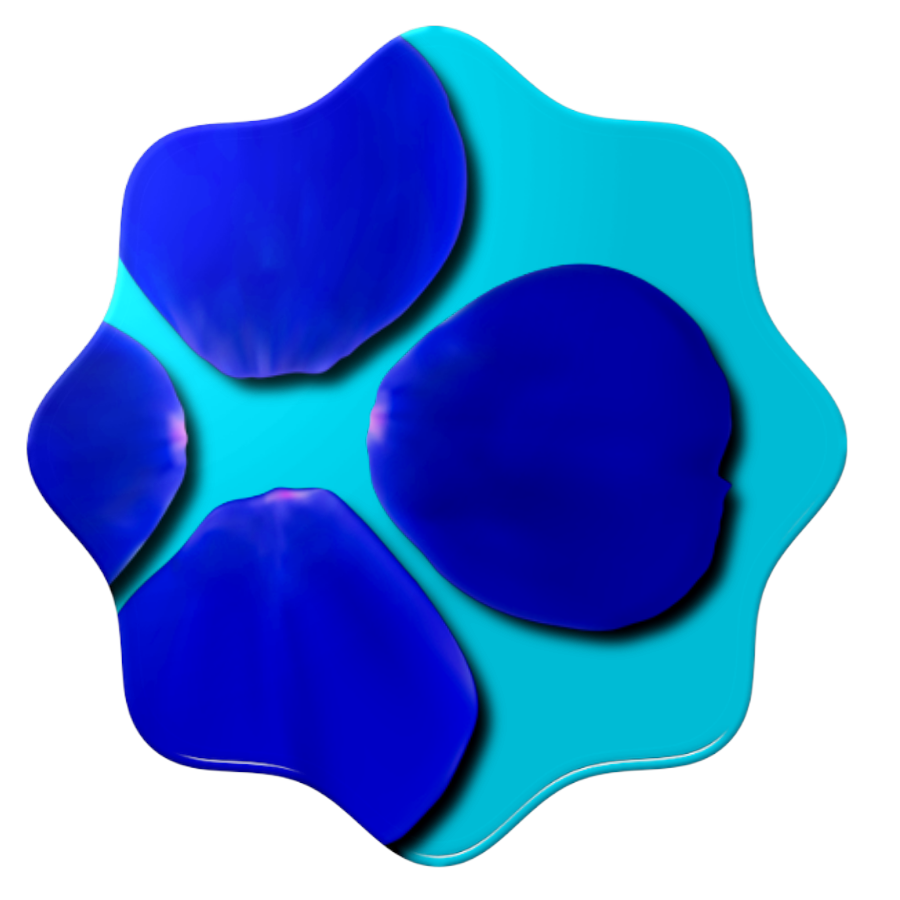 M. Michielin Alphabets: BLUE PETALS ROSES ALPHABET, ICONS AND NUMBERS ...