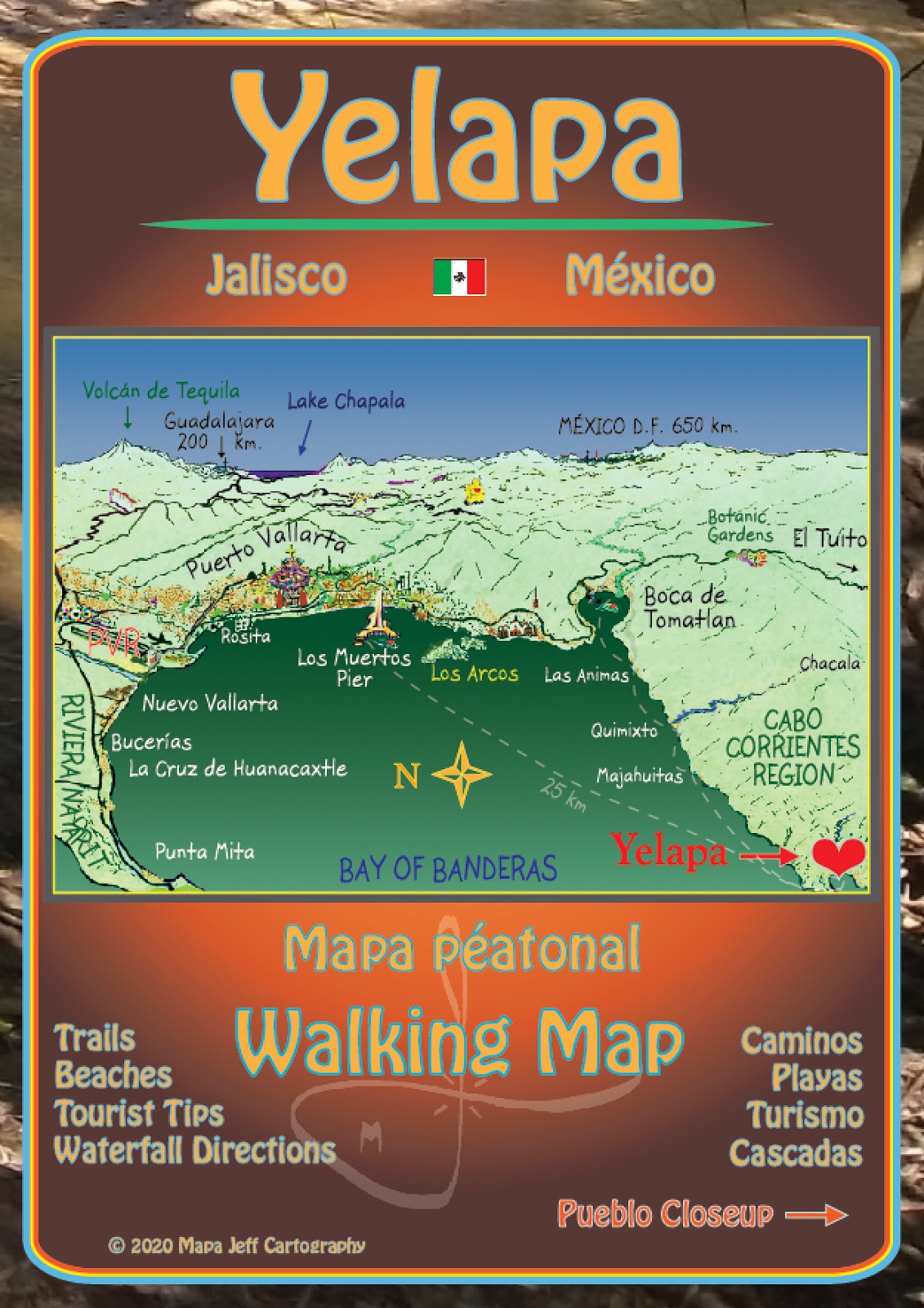 Mapa Jeff Cartography: Yelapa 2020