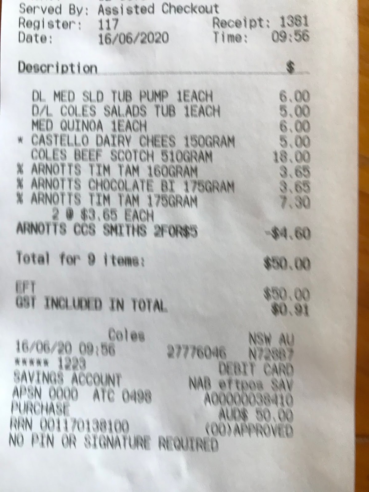 Happy Antipodean: Grocery shopping list for June 2020