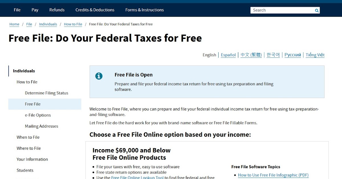 Franklin Matters: Internal Revenue Service - federal income tax filing ...