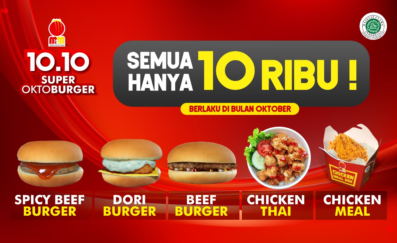 Serba Harga 10 Ribu Hanya di Bulan Oktober 2020 - M2M Indonesian Fast Food