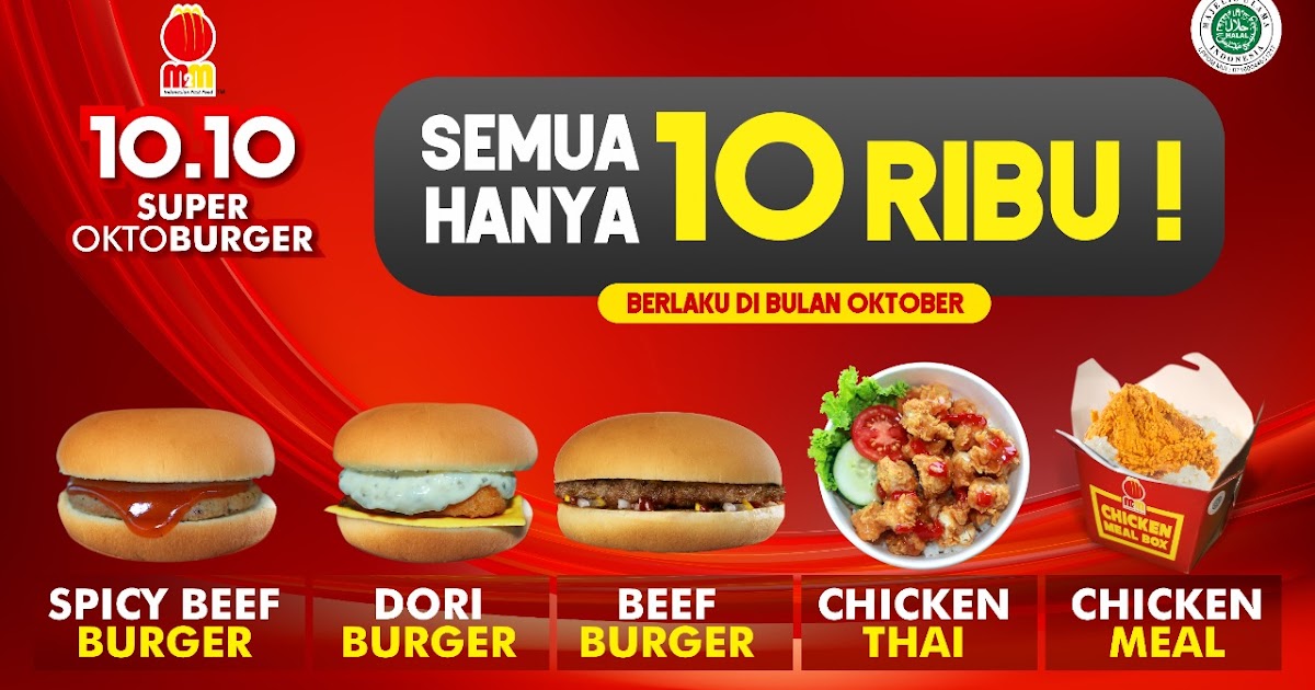 Serba Harga 10 Ribu Hanya di Bulan Oktober 2020 - M2M Indonesian Fast Food