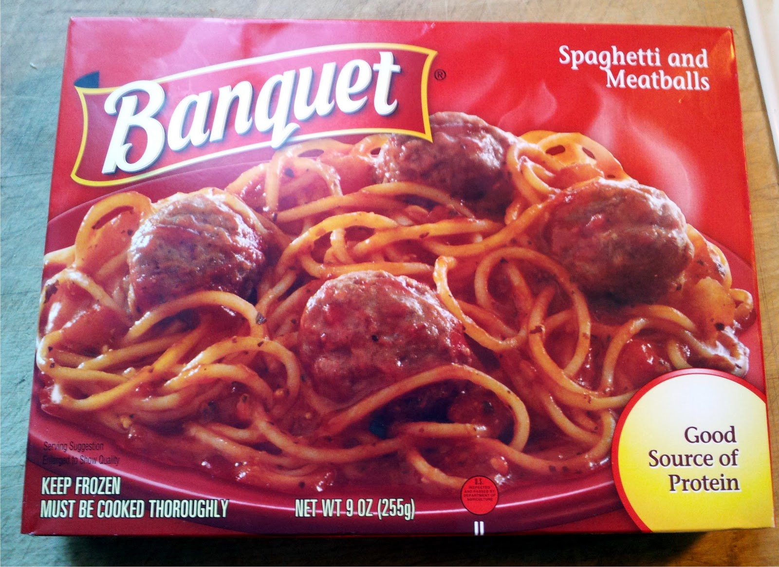 Forsythkid: Critique: Banquet Spaghetti & Meatballs