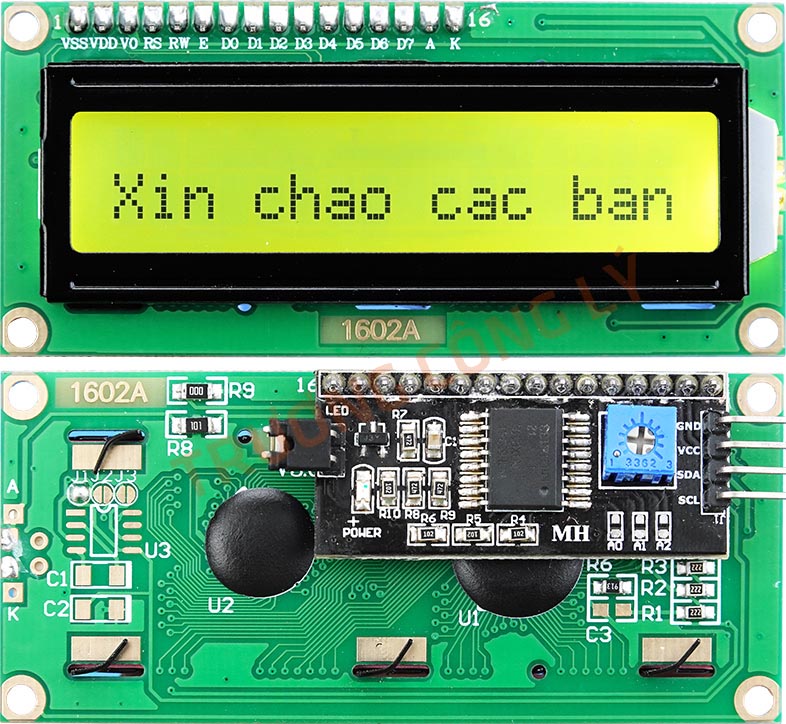 Arduino Với LCD 1602, LCD 2004 I2C