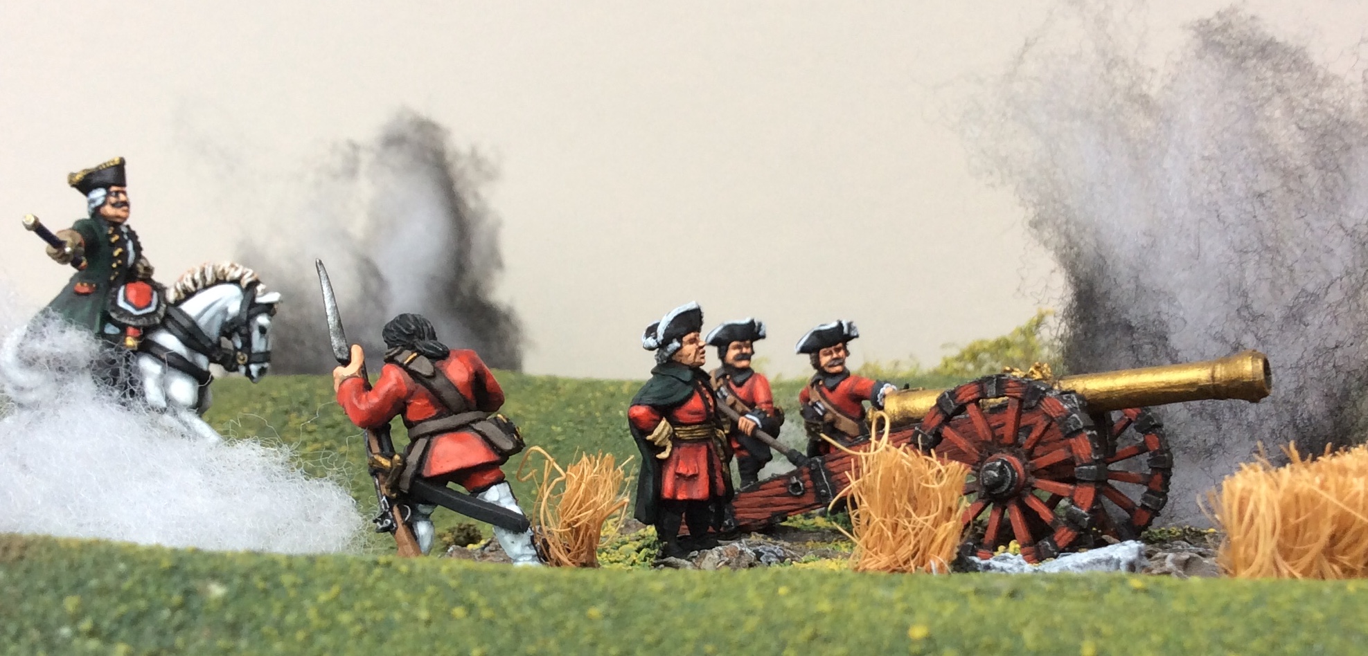 Keep up a warm cannonade