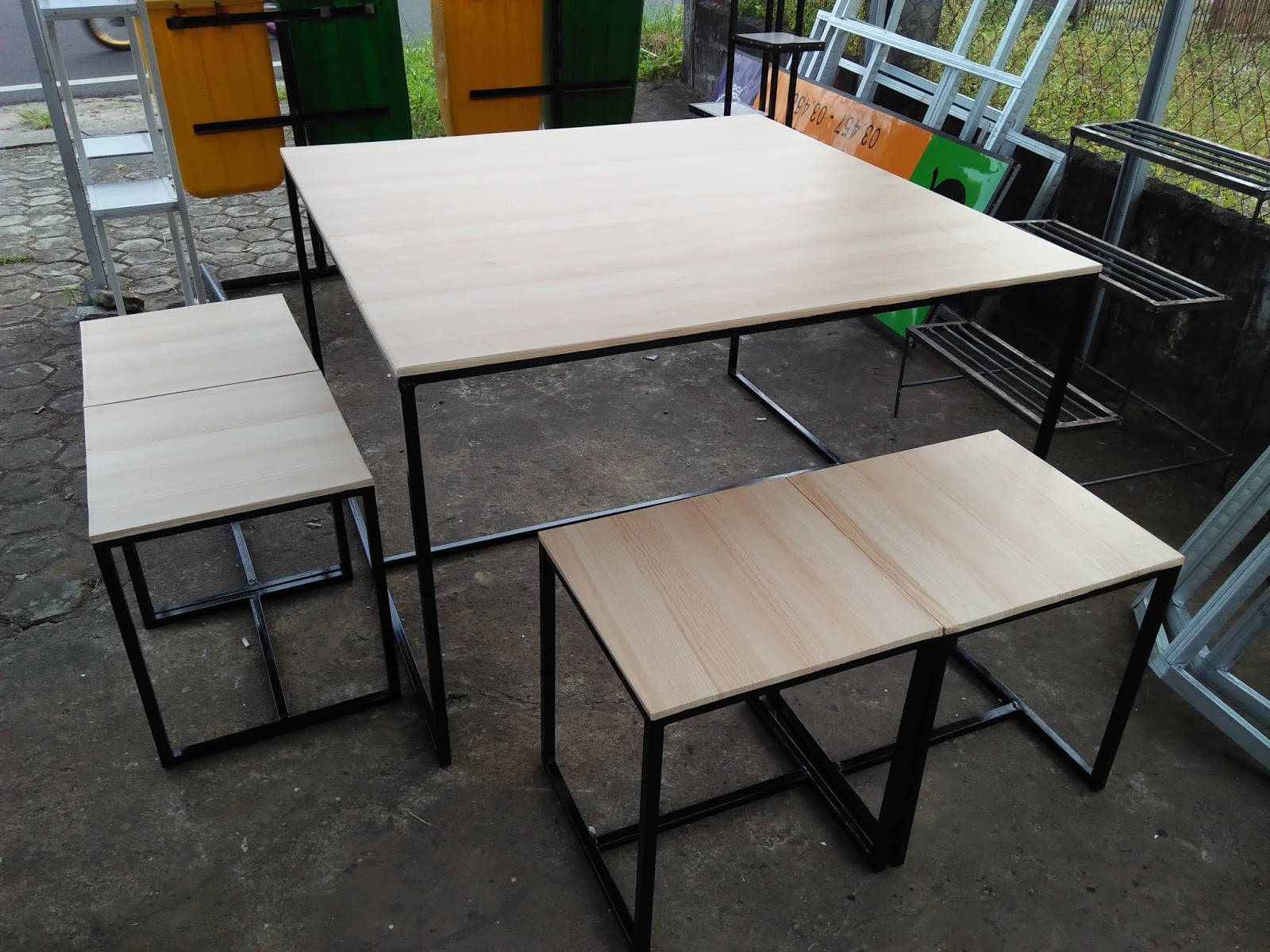 SET MEJA MAKAN ala CAFE - KIREINA MEDIA