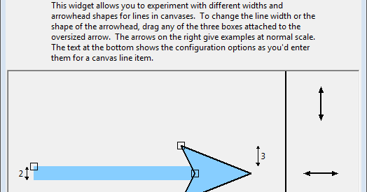 Py In My Eye: Tkinter Canvas Arrow Demo