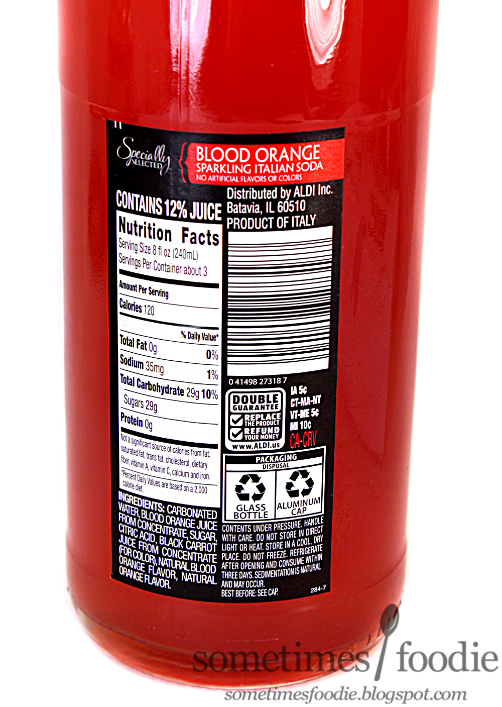 Sometimes Foodie: Blood Orange Sparkling Italian Soda - Aldi: Cherry ...