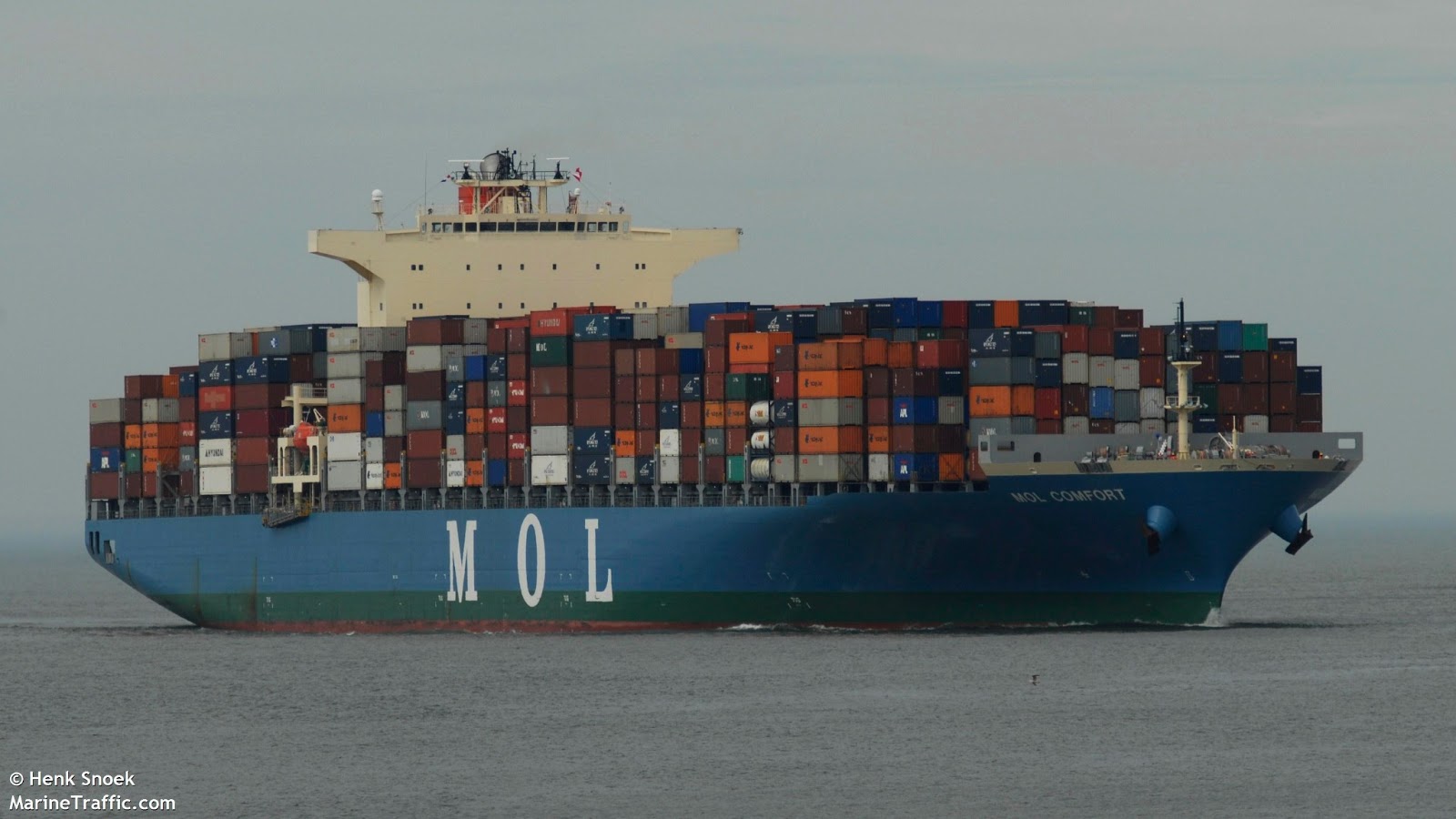 Navios de Santos & CIA: MOL COMFORT AFUNDA NA COSTA DO IÊMEN