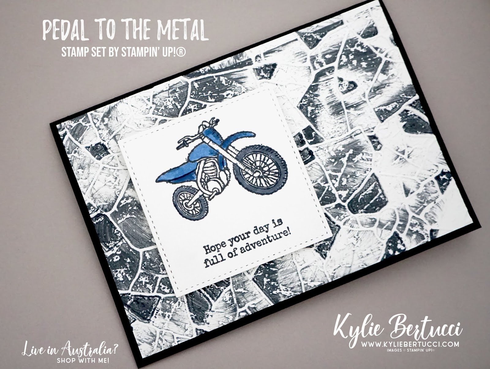 Stampin Up Motorcycle Stamp