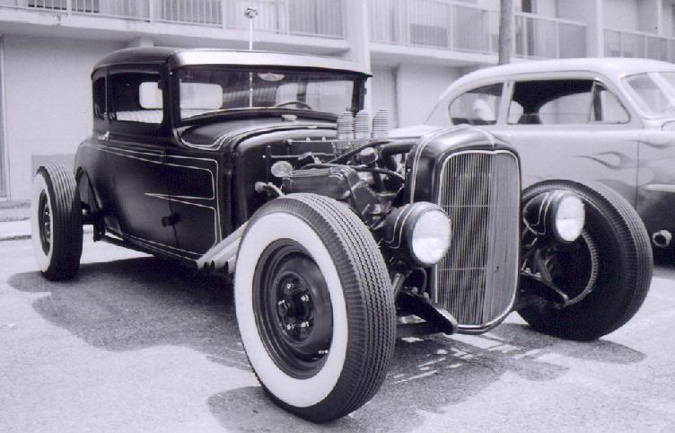 Cut, Hammer, Weld, Drive!: white walls and Hot Rods. YES!