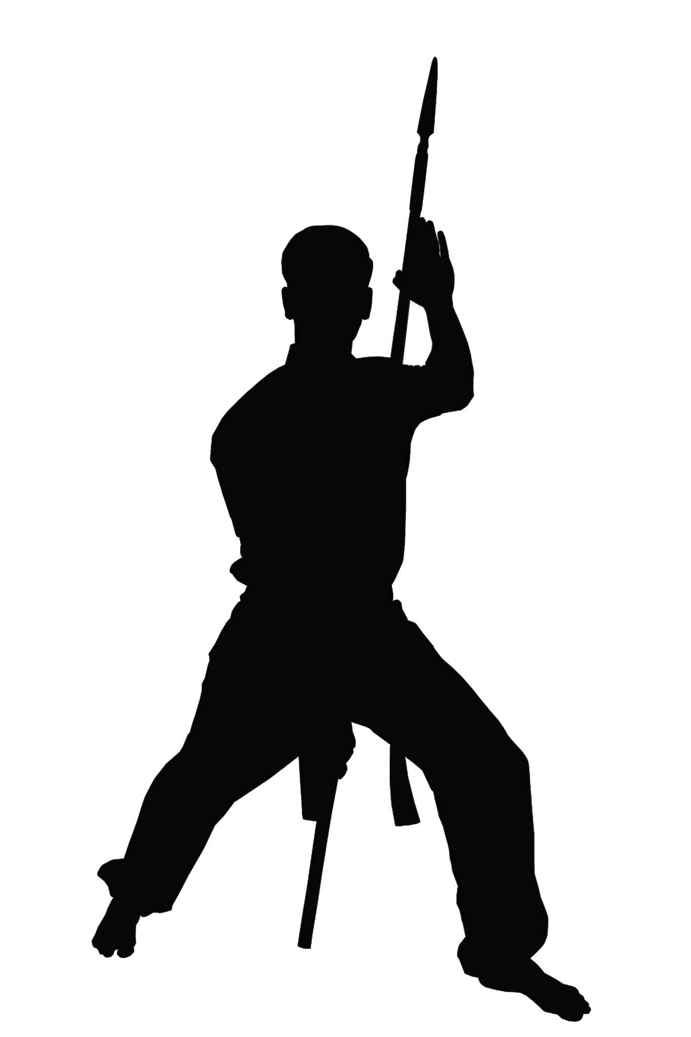 Panchabootha International Martial Arts Academy: Silambam Clipart , vector
