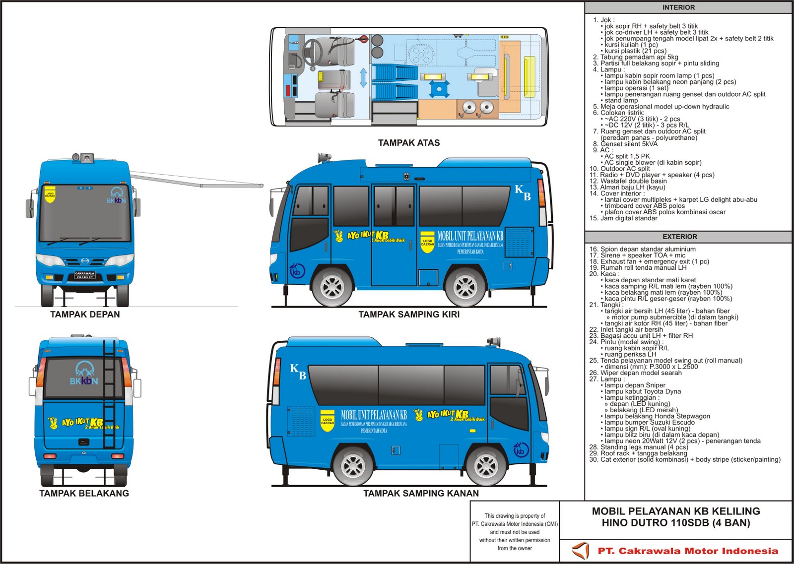 Karoseri Truck: MOBIL PELAYANAN KB BKKBN ( MUYAN ) 4 Ban dan 6 Ban