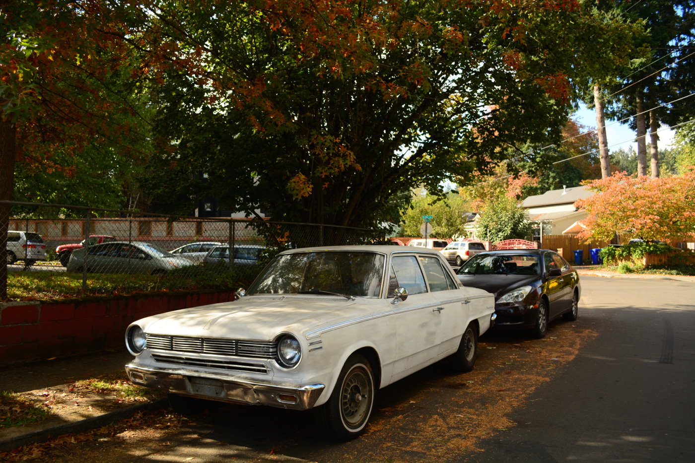 OLD PARKED CARS.: 1965 Rambler American 440.