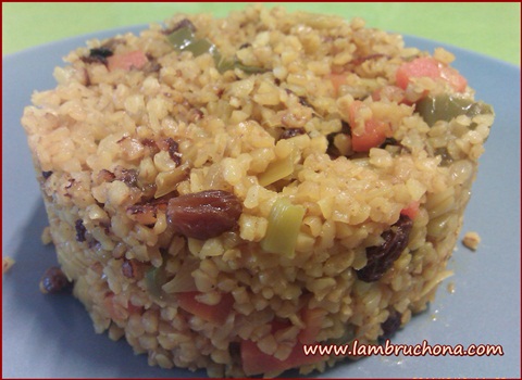 LAS RECETAS DE LAMBRUCHONA -----: Receta. Bulgur con verduras.