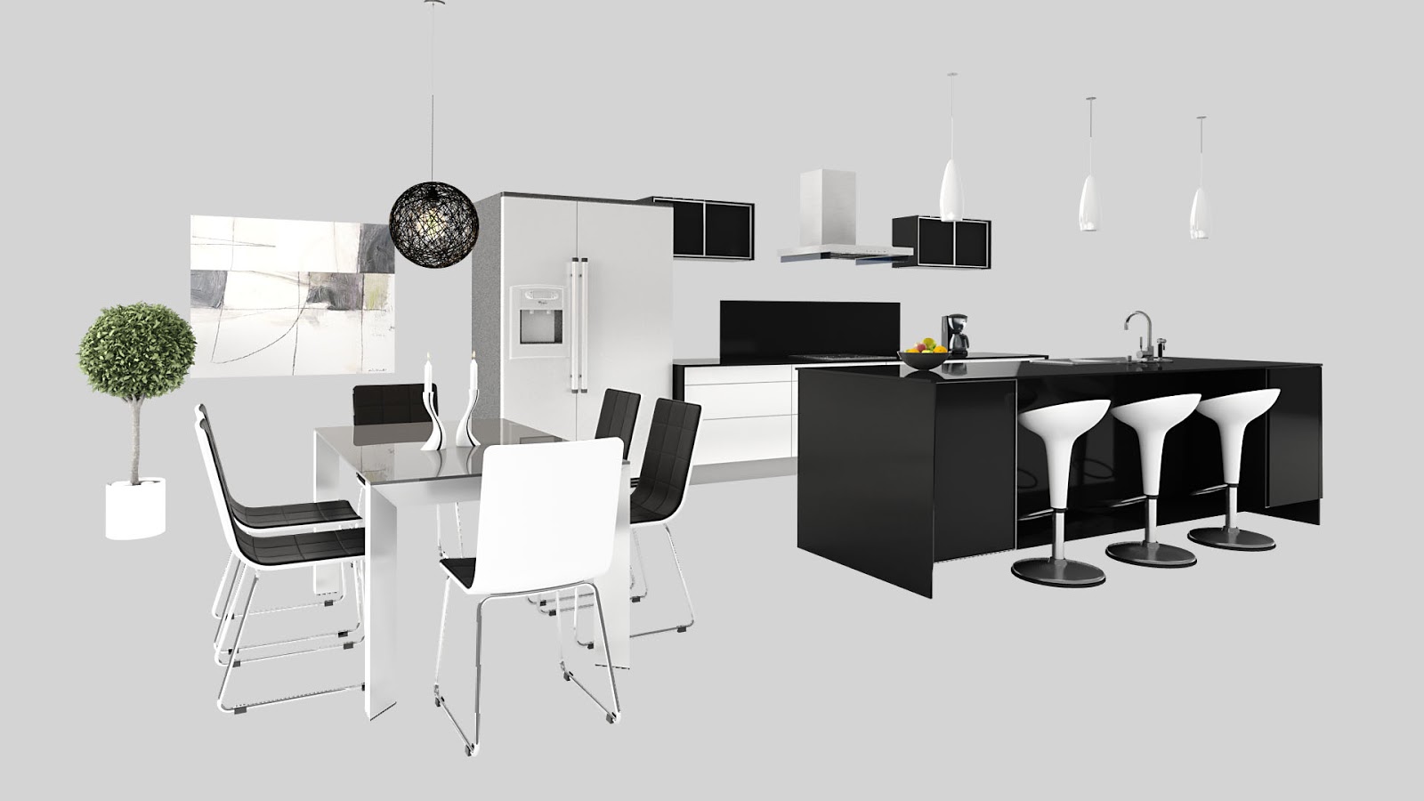 templates 3D: Kitchen & Dining